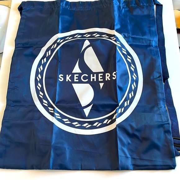 Skechers | Bags | Sketchers Backpack Style Cinch Bag Navy Blue | Poshmark